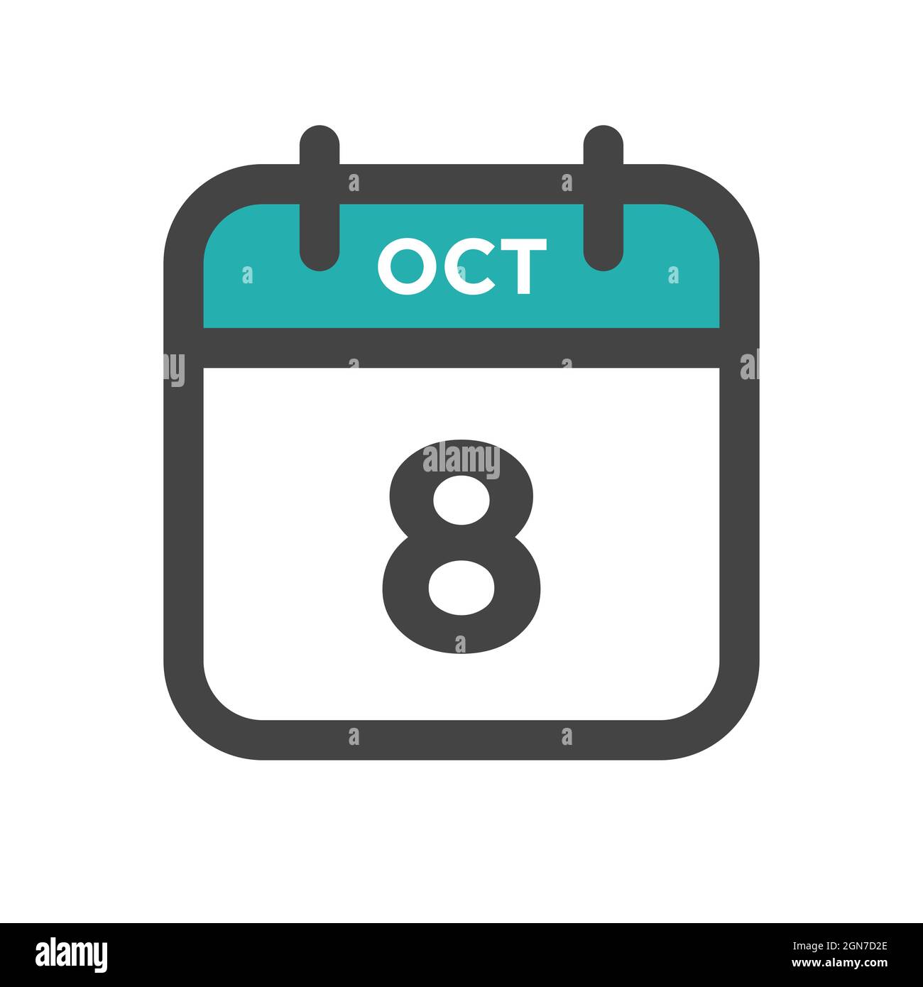 Eight of october Stock Vector Images - Alamy