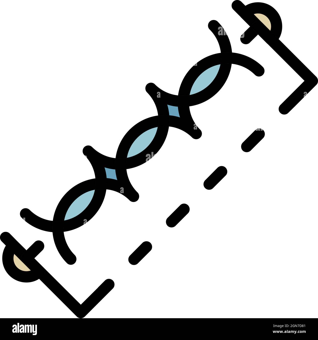 Inductive coil designation icon. Outline inductive coil designation ...