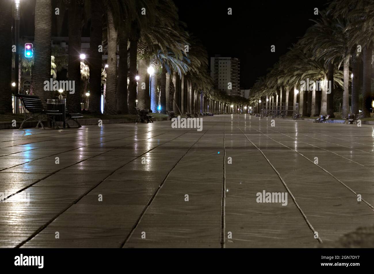 Palm promenade salou spain hi-res stock photography and images - Alamy