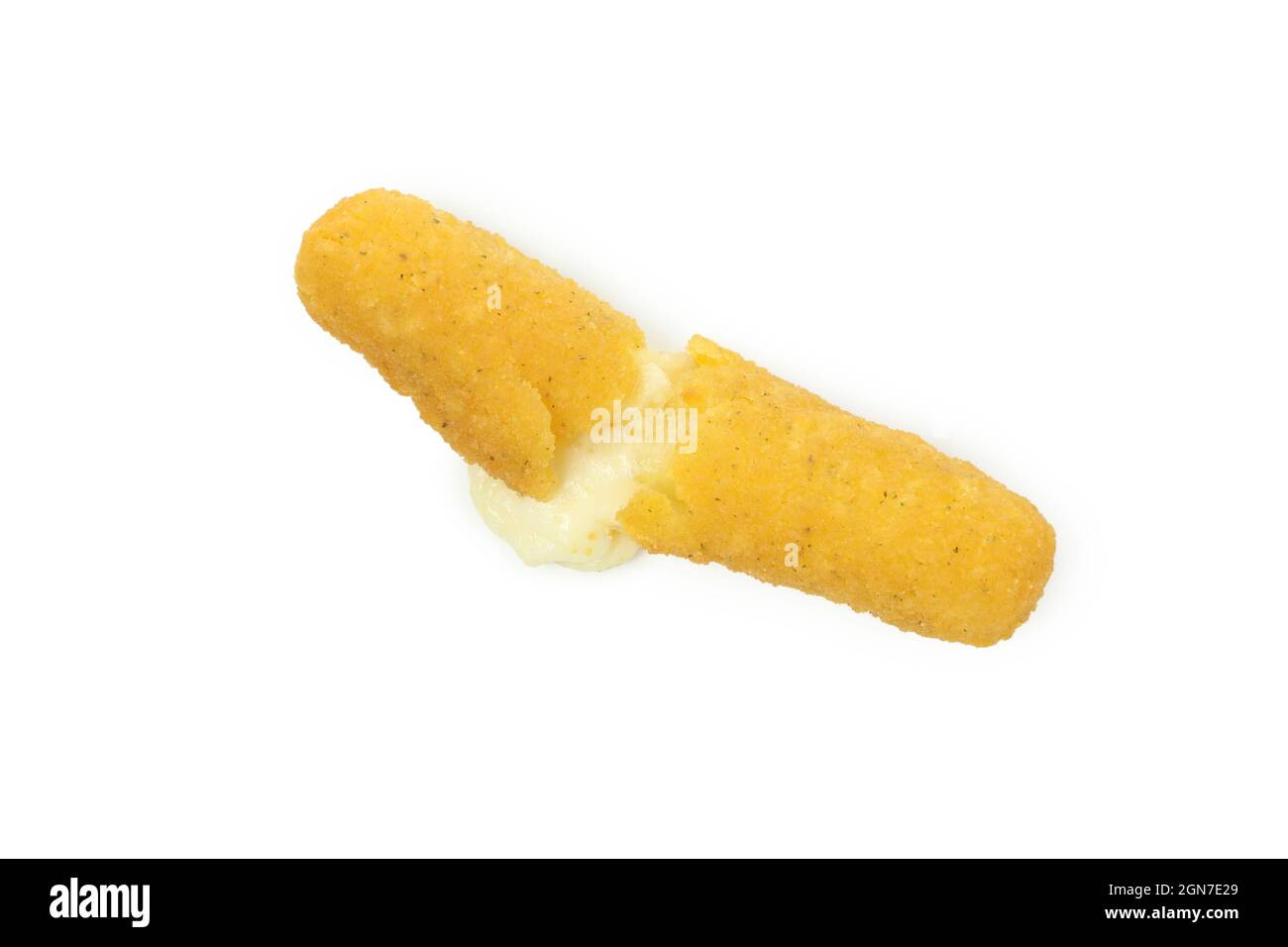 Fried cheese stick isolated on white background Stock Photo - Alamy