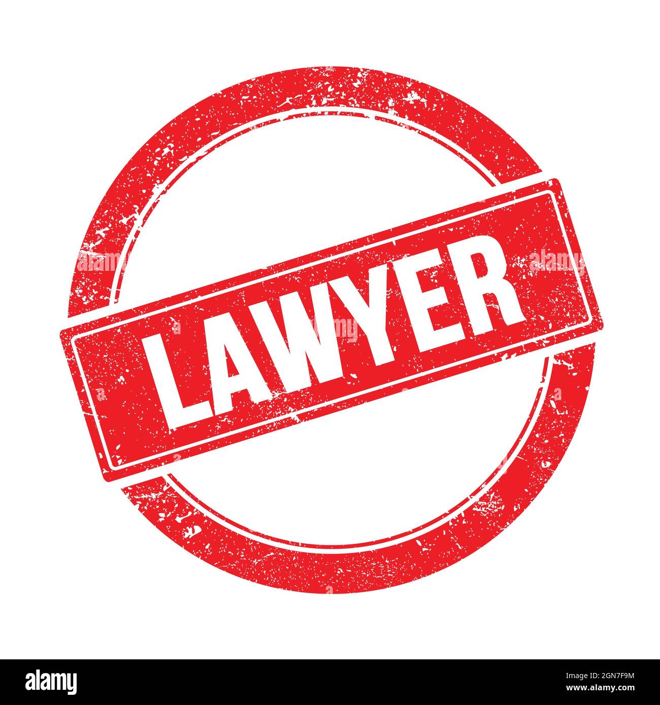 LAWYER text on red grungy round vintage stamp Stock Photo - Alamy