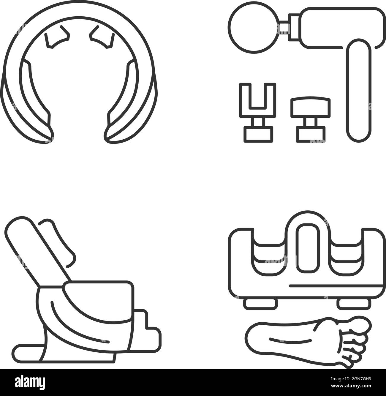 Neck massage device Cut Out Stock Images & Pictures - Alamy