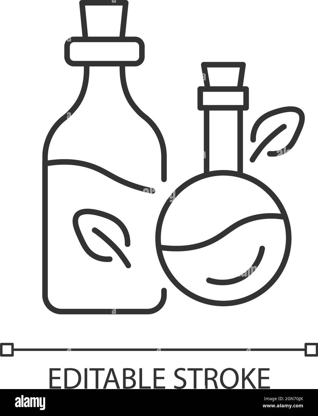Massage oil linear icon Stock Vector Image & Art - Alamy