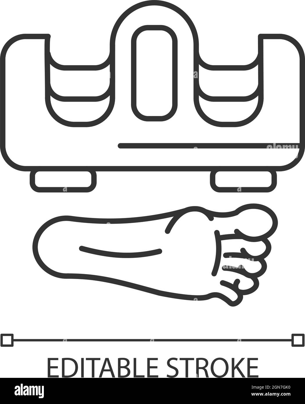 Foot massager linear icon Stock Vector Image & Art - Alamy