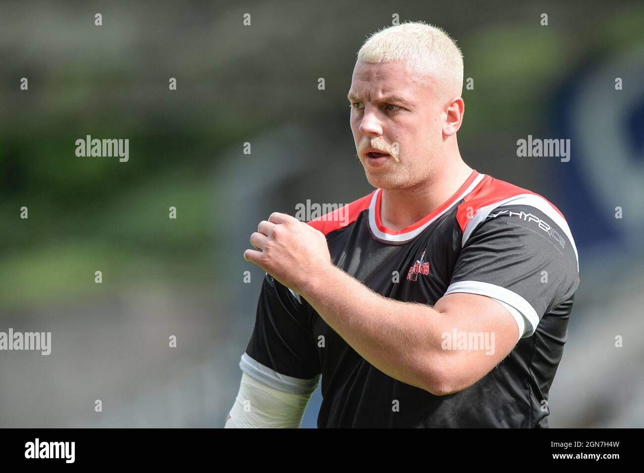 Huddersfield, England - 19 September 2021 - Jack Ashworth of Leigh ...