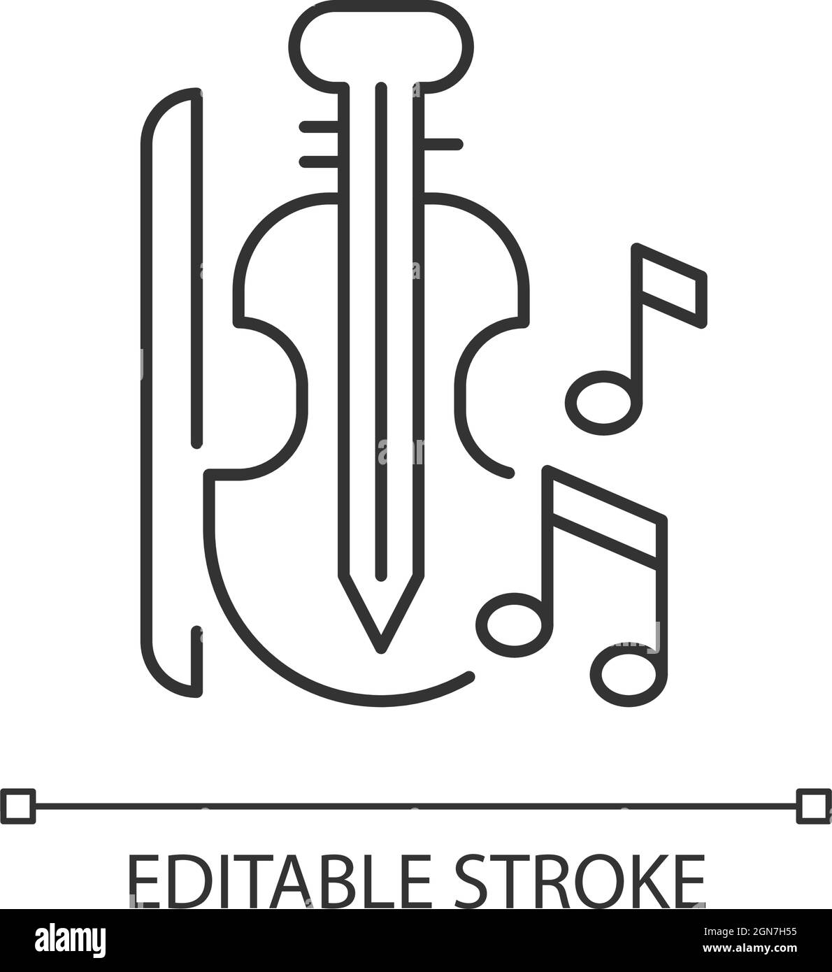 Music linear icon Stock Vector Image & Art - Alamy