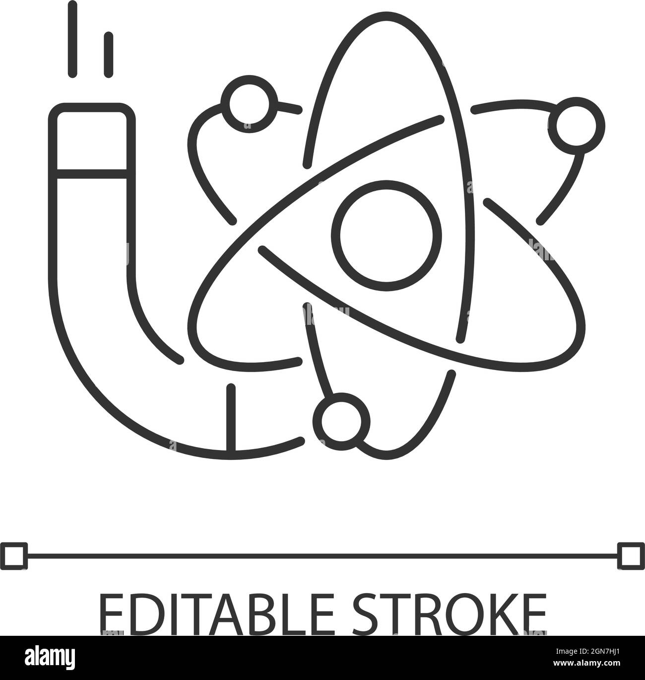 Physics linear icon Stock Vector Image & Art - Alamy