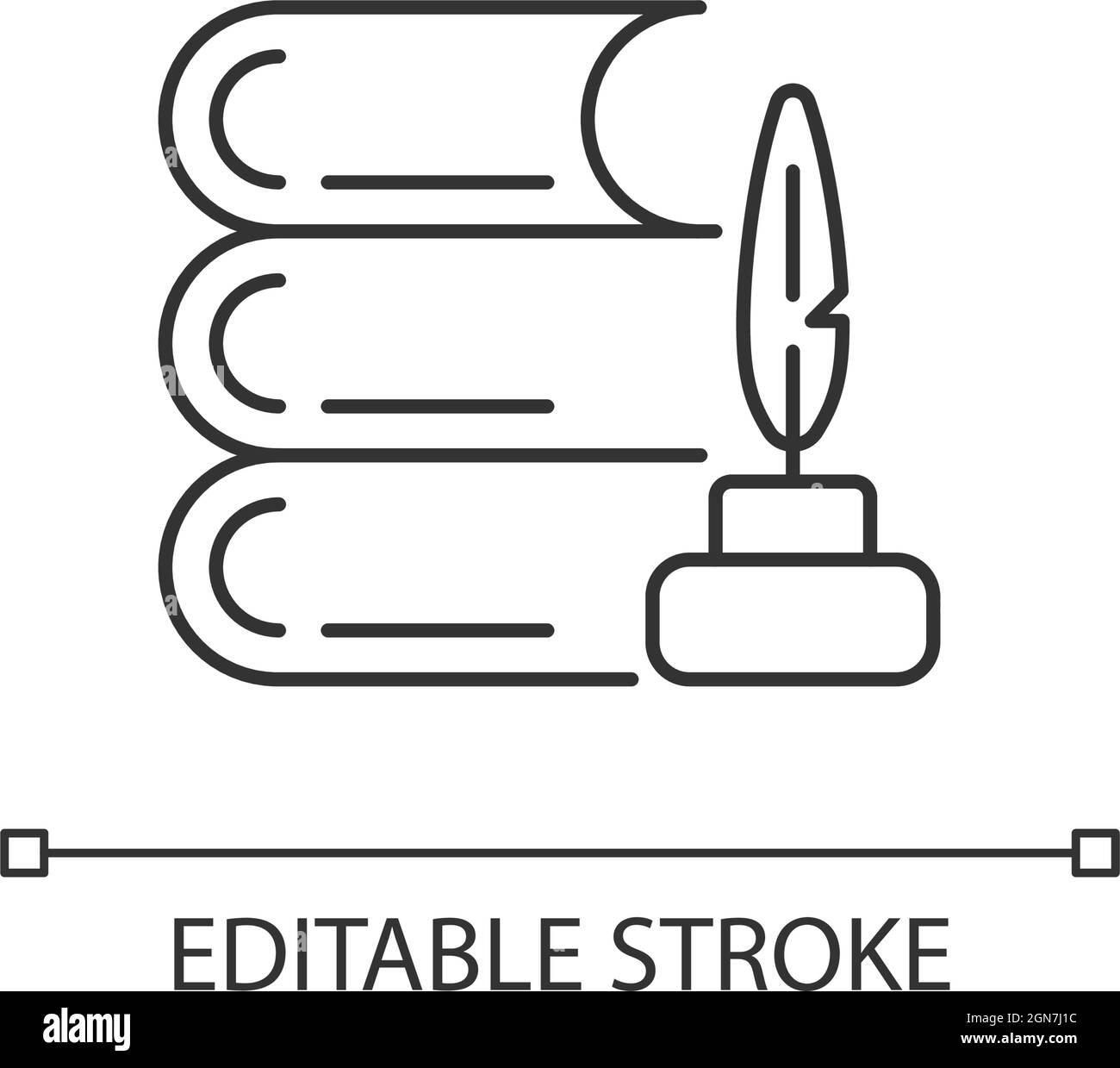 Literature linear icon Stock Vector Image & Art - Alamy