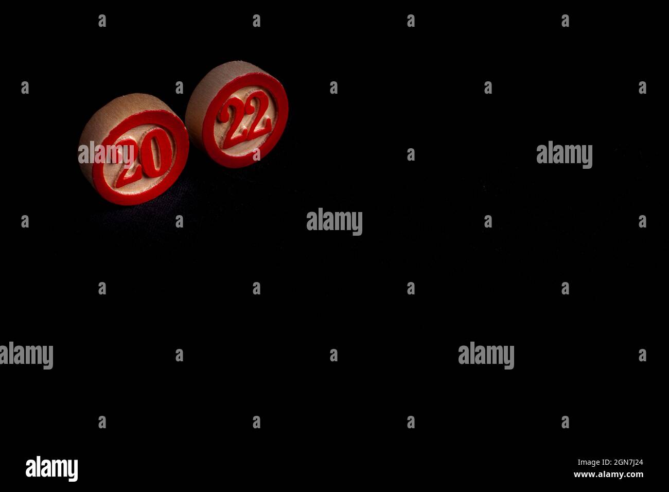 Barrels of the Lotto Board Game with Numbers 2022 years - black ...