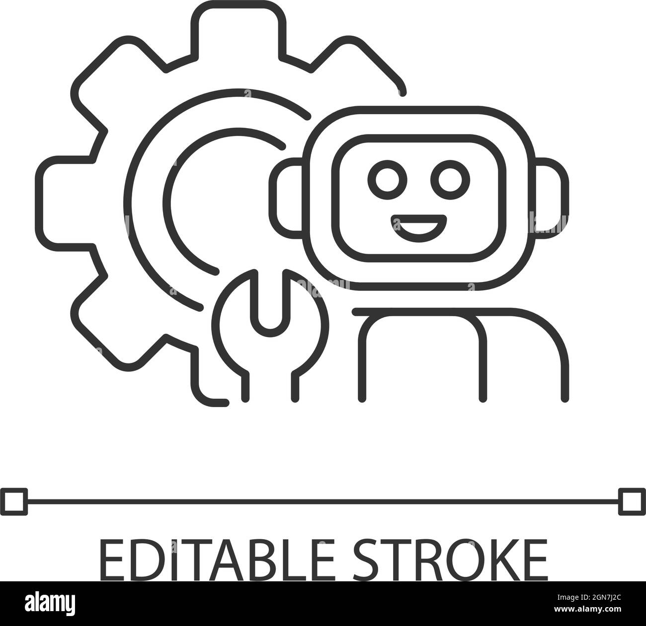 Technology linear icon Stock Vector Image & Art - Alamy