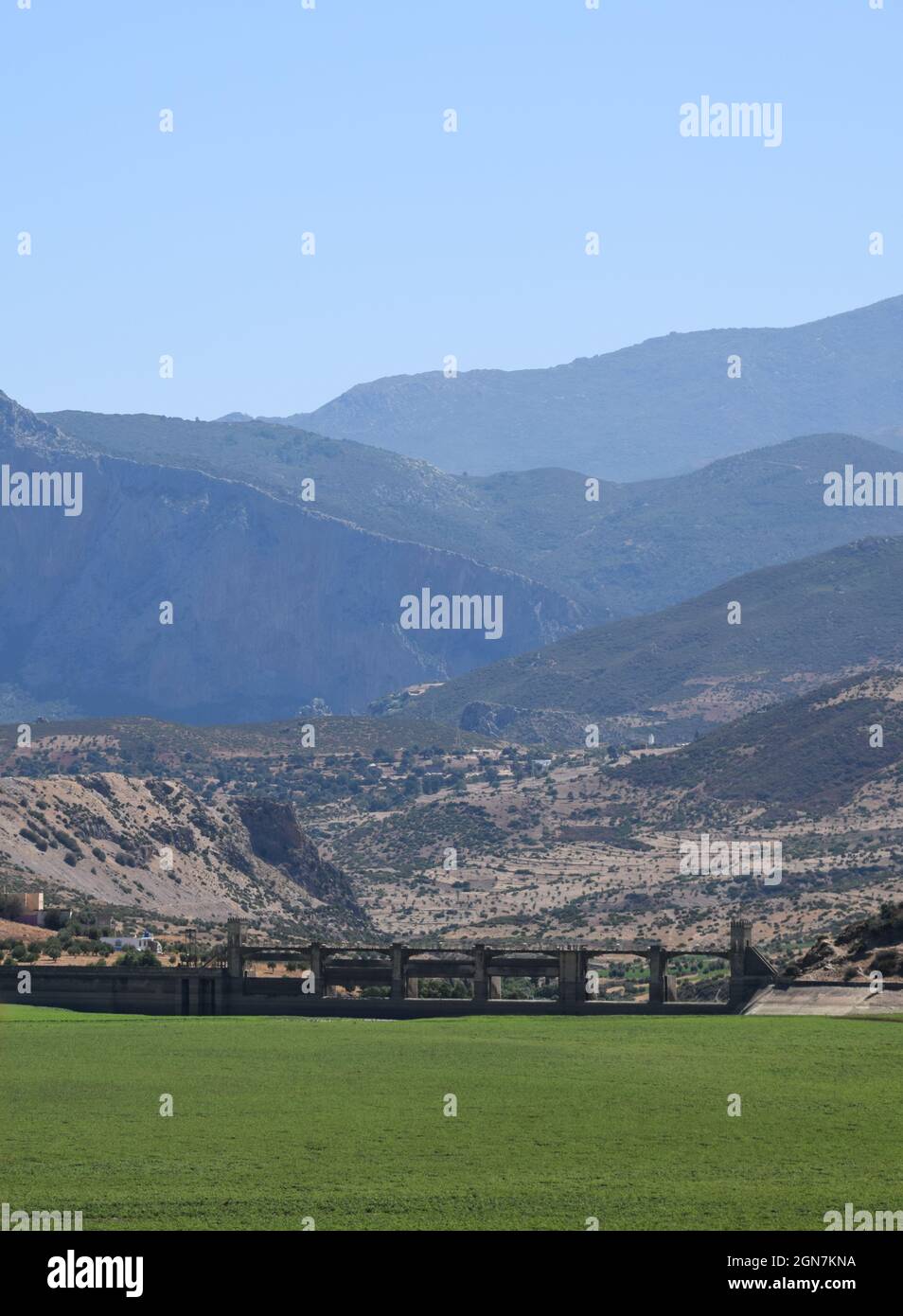 Empty Oued Laou dam in northern Morocco Stock Photo - Alamy