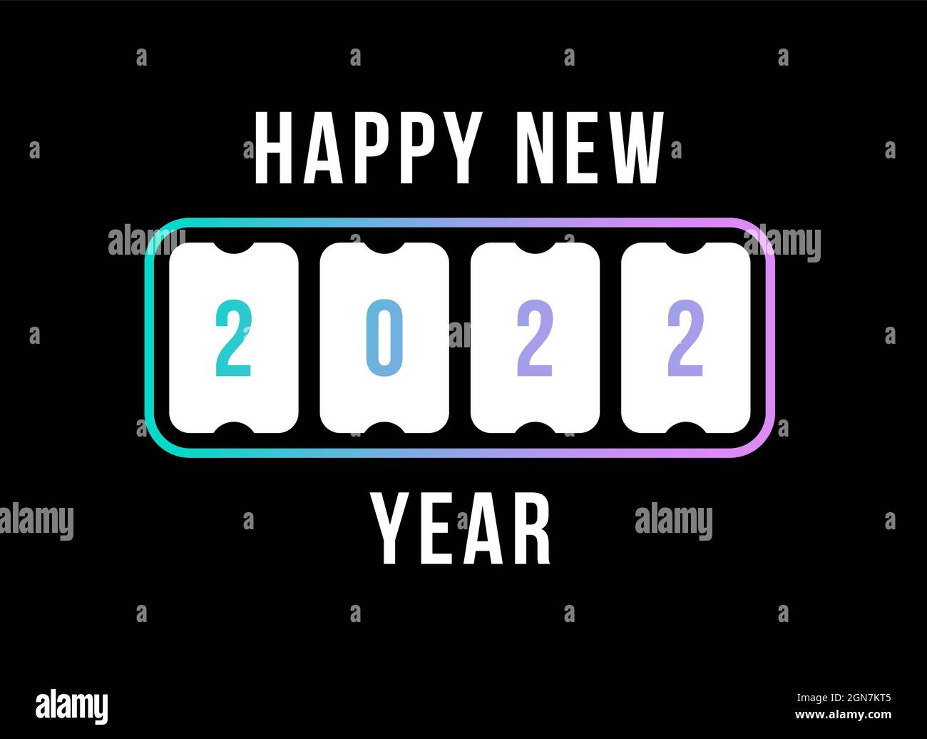 happy new year with 2022 scoreboard countdown. concept of flipboard ...