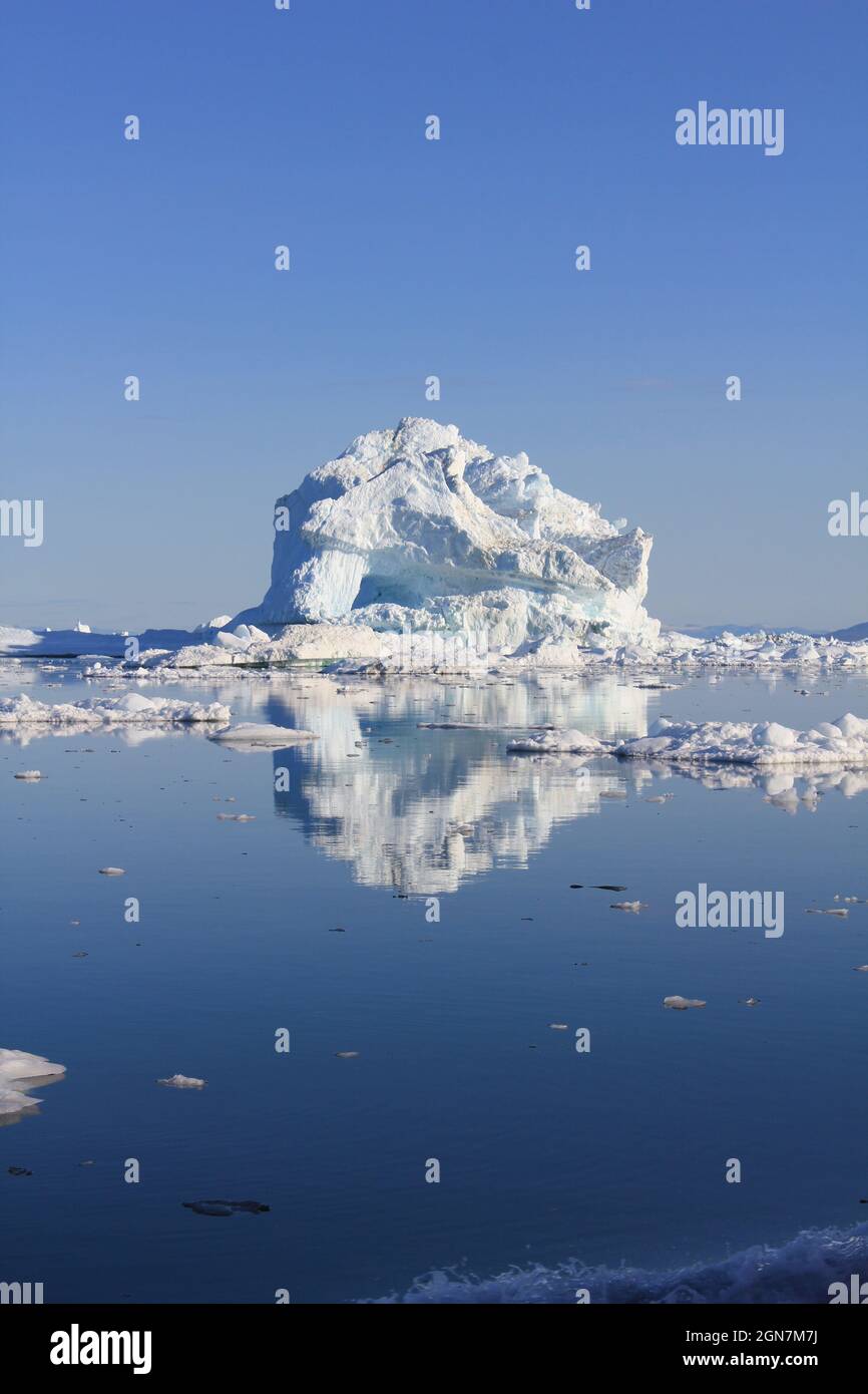 Amazing iceberg scenery in Disko Bay Stock Photo - Alamy