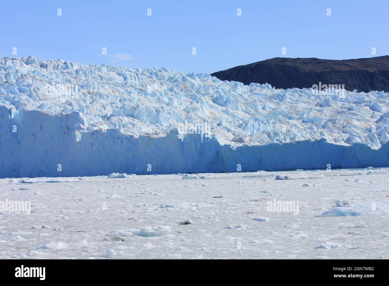 Glacier tongue of overwhelming Eqip Sermia, Greenland Stock Photo - Alamy