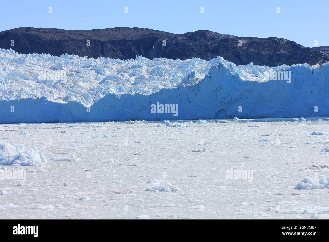 Glacier tongue of overwhelming Eqip Sermia, Greenland Stock Photo - Alamy