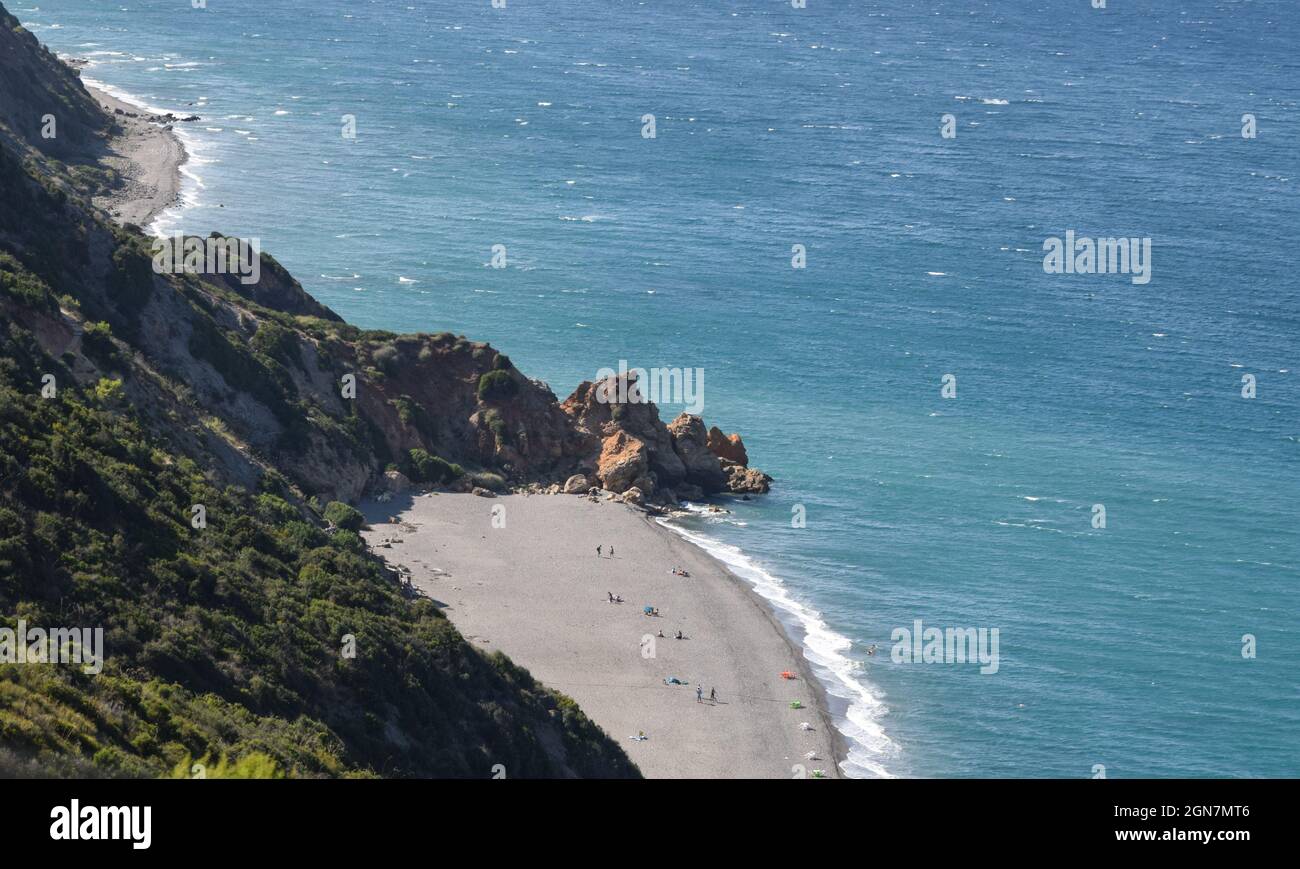 Wonderful Hidden beach in the north of Morocco Stock Photo - Alamy