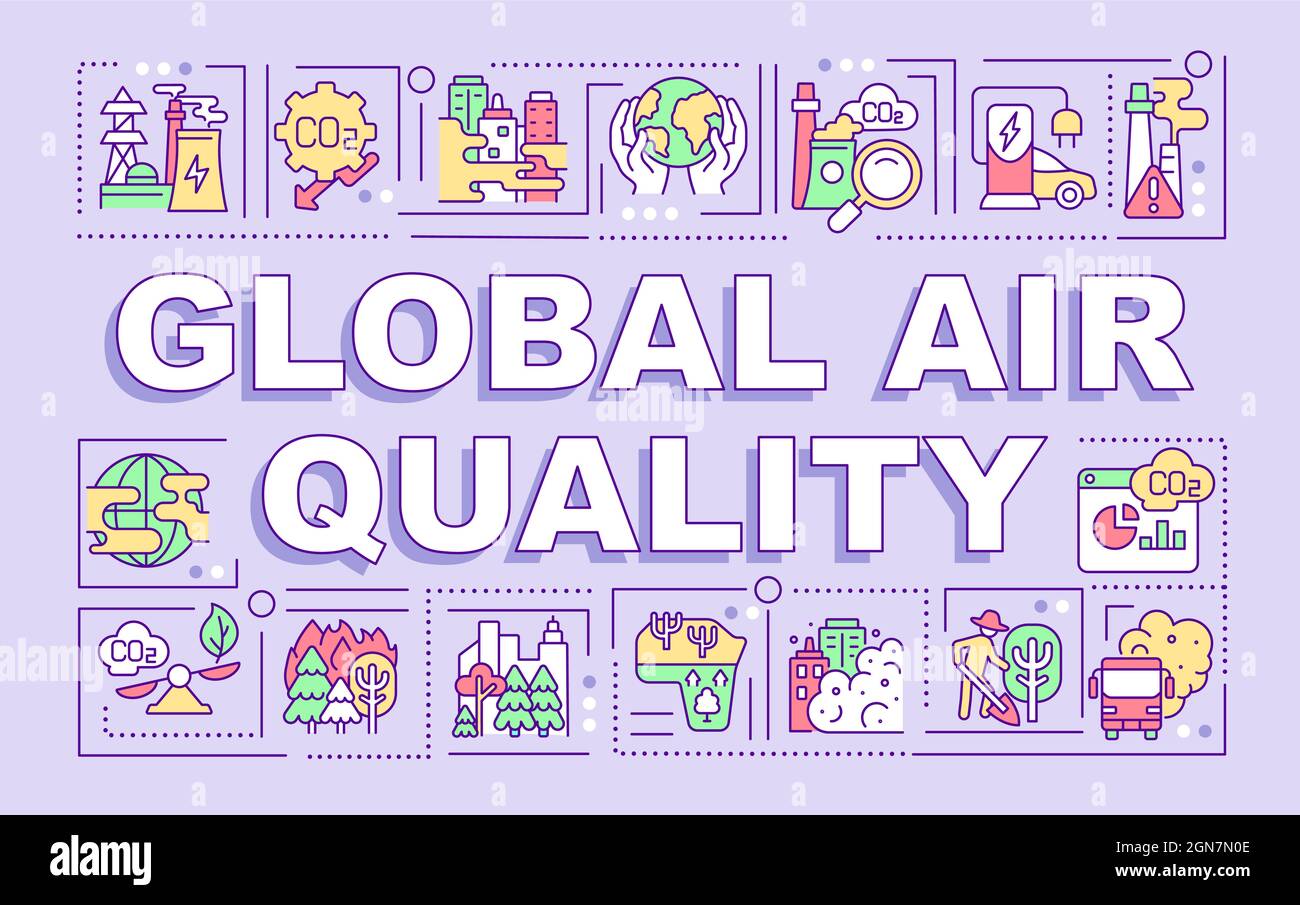 Air pollution concept smog word hi-res stock photography and images - Alamy