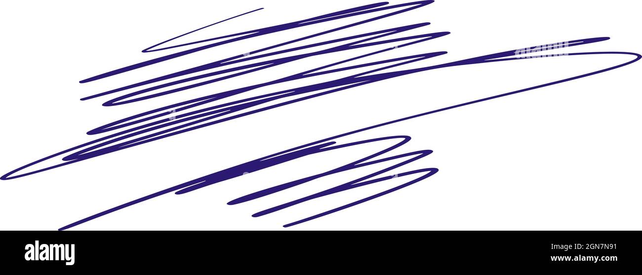 Blue Abstract Vector Wavy calligraphy line. Illustration Element of ...