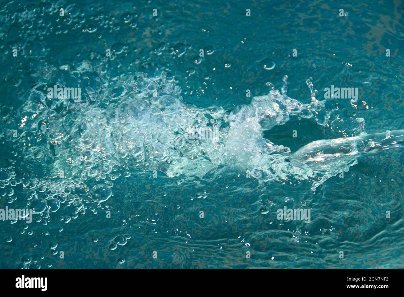 Top view shot falling water close up photo Stock Photo - Alamy