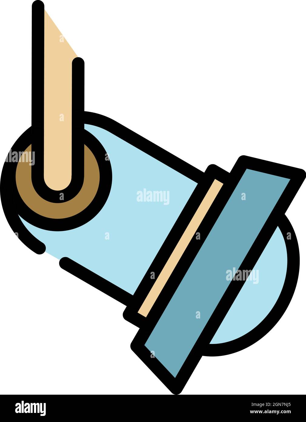 Ceiling spotlight icon. Outline ceiling spotlight vector icon color ...