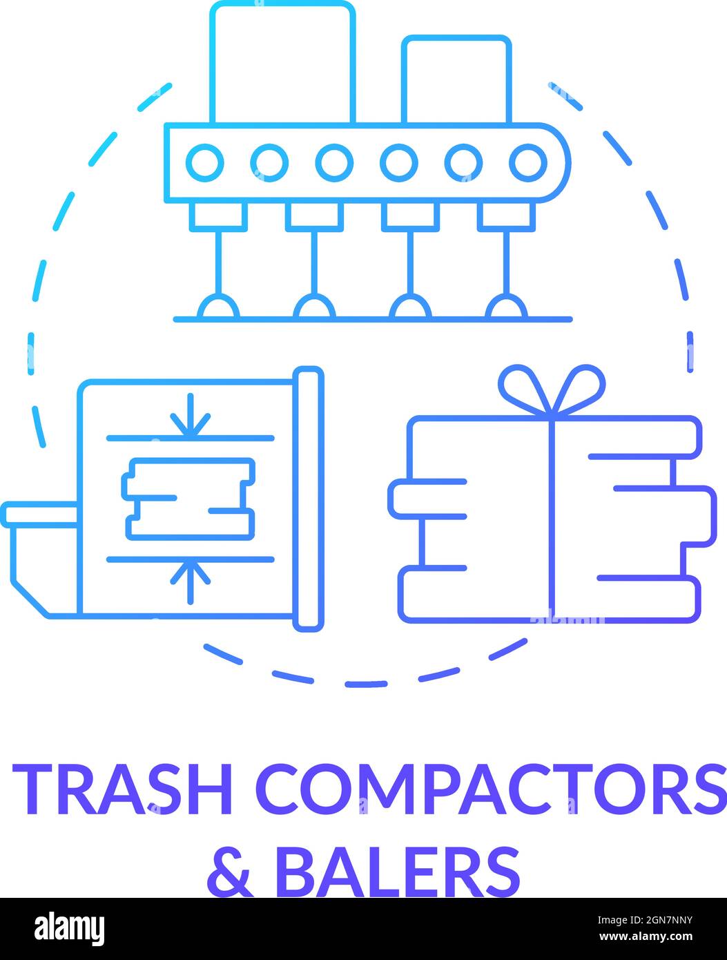 Compactor vector waste hi-res stock photography and images - Alamy