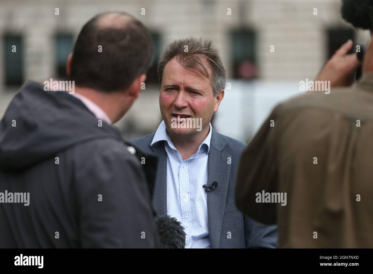 London, England, UK. 23rd Sep, 2021. The husband of British dual ...