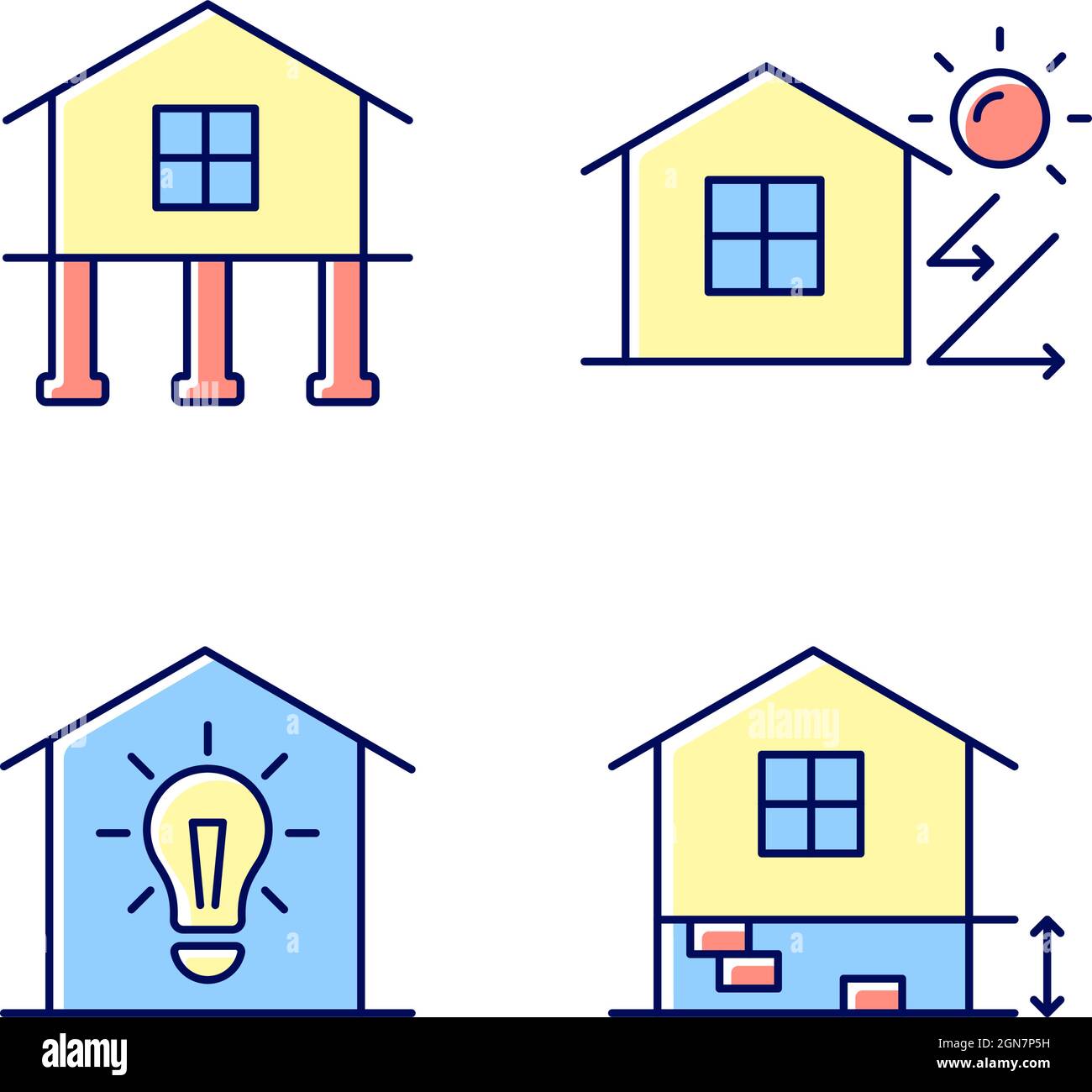 Thermal insulation Stock Vector Images - Alamy