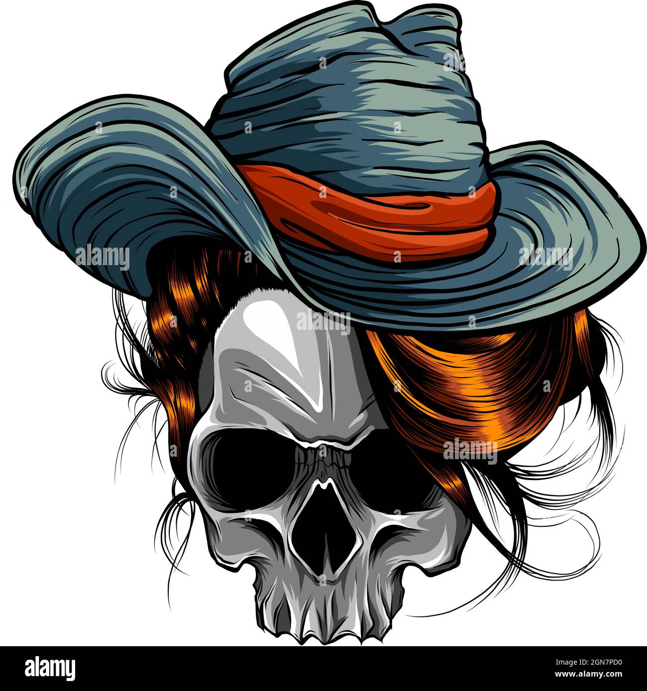 Cowboy Skull Design