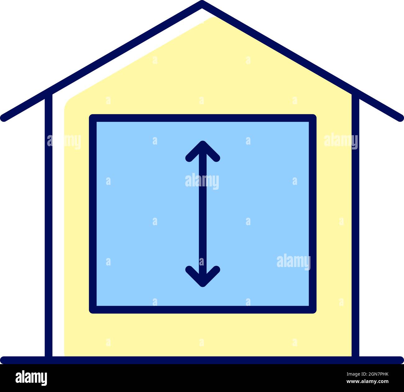 Minimum ceiling heights RGB color icon Stock Vector Image & Art - Alamy