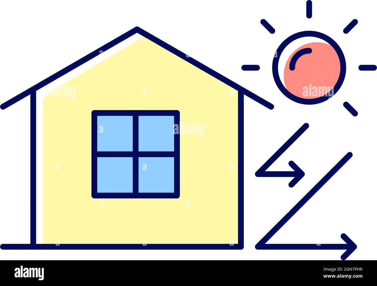 Heat insulation RGB color icon Stock Vector Image & Art - Alamy