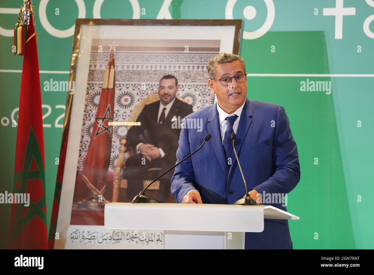 Aziz Akhannouch, Premier Ministre Marocain, Parti RNI Stock Photo - Alamy