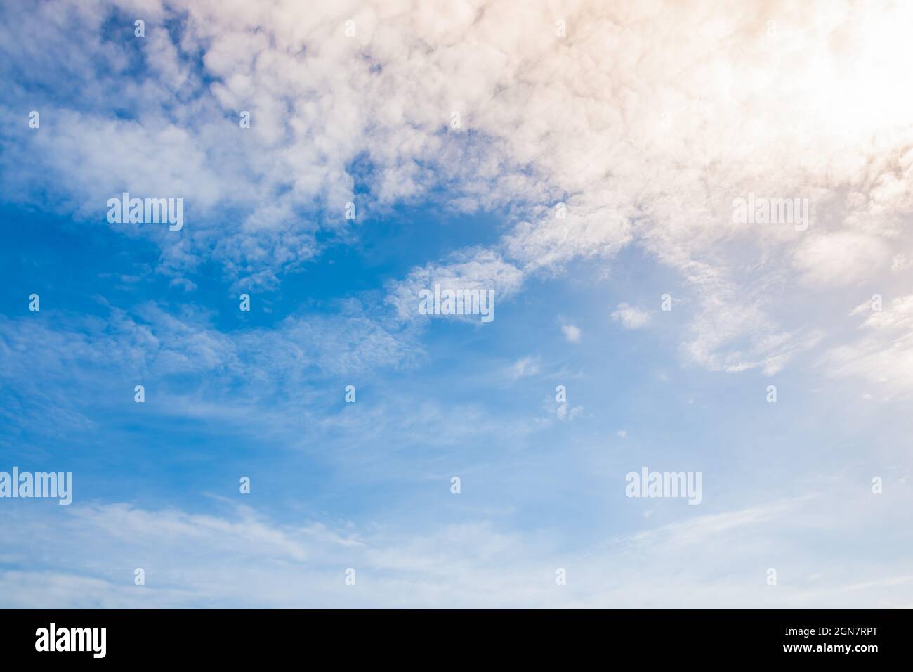 The sun shines in the sky Stock Photo - Alamy