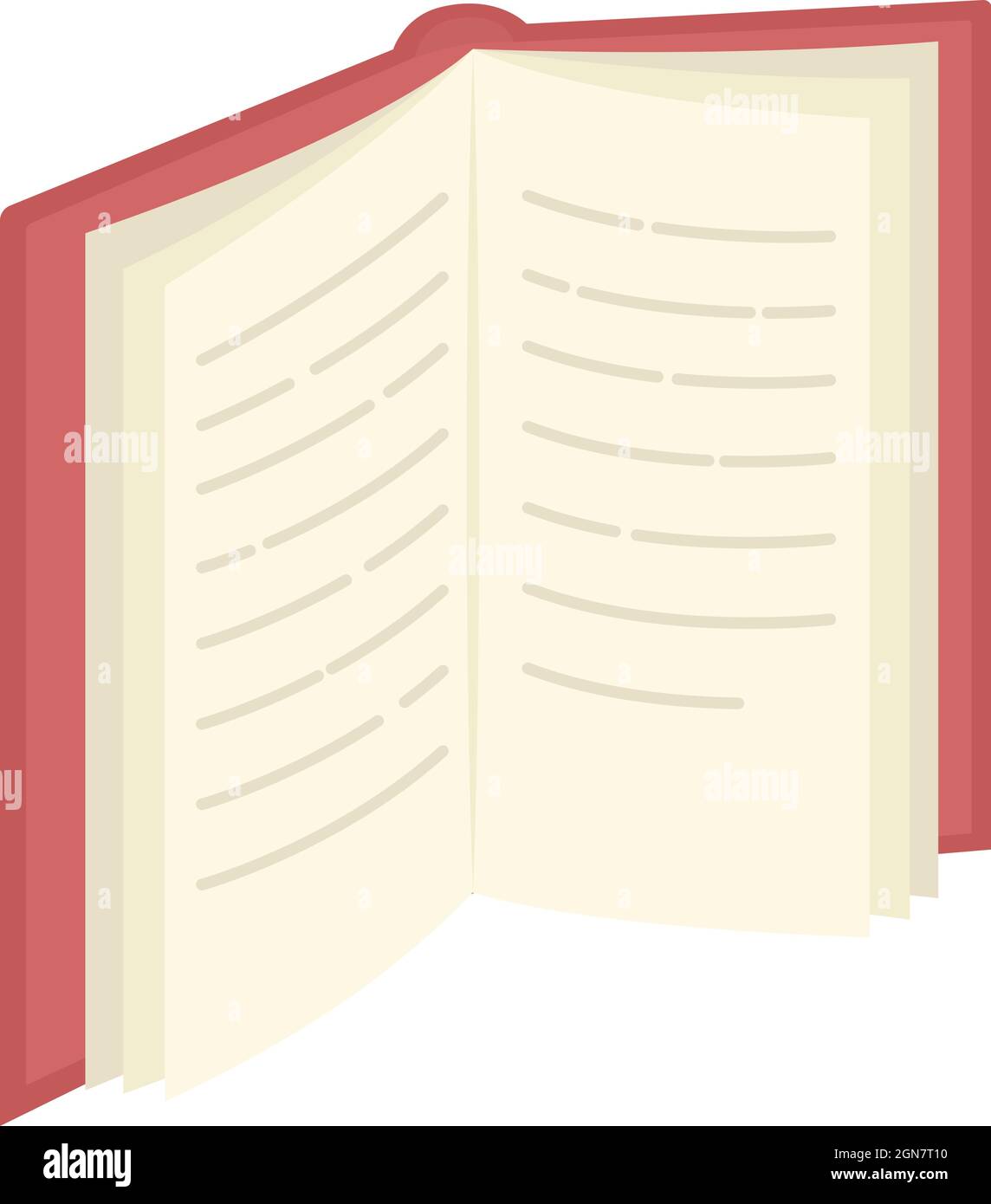 Opened Book Semi Flat Color Vector Object Stock Vector Image And Art Alamy