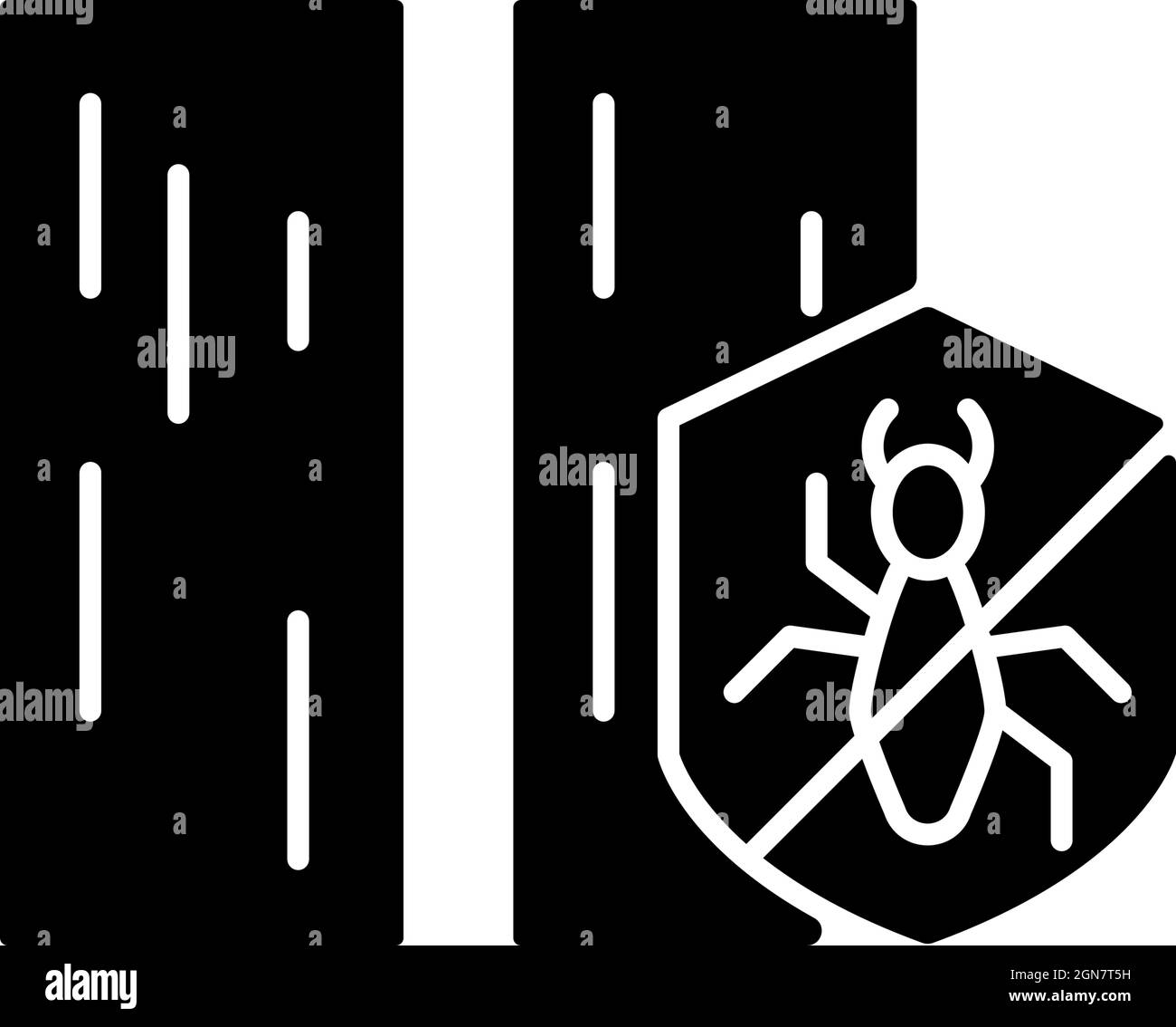 Protection from termite black glyph icon Stock Vector Image & Art - Alamy