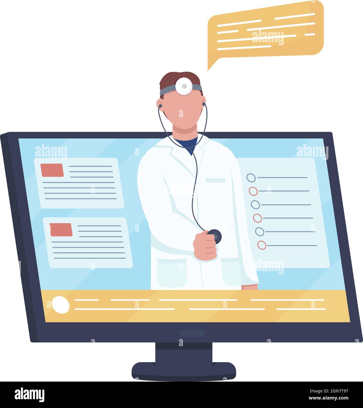 Call monitoring Stock Vector Images - Alamy