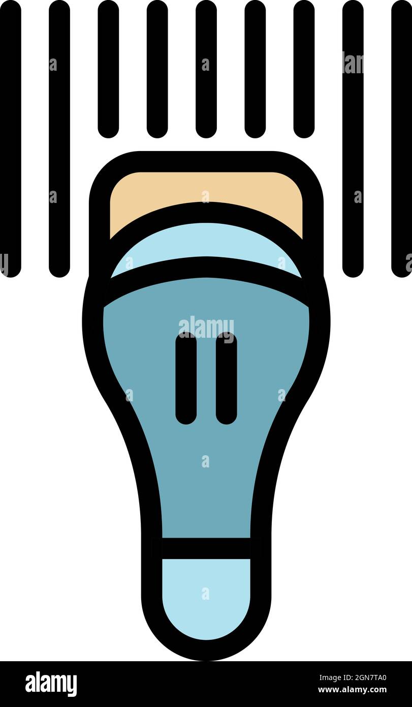 Commercial barcode scanner icon. Outline commercial barcode scanner ...
