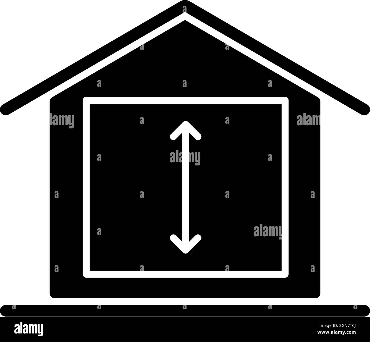 Minimum ceiling heights black glyph icon Stock Vector Image & Art - Alamy