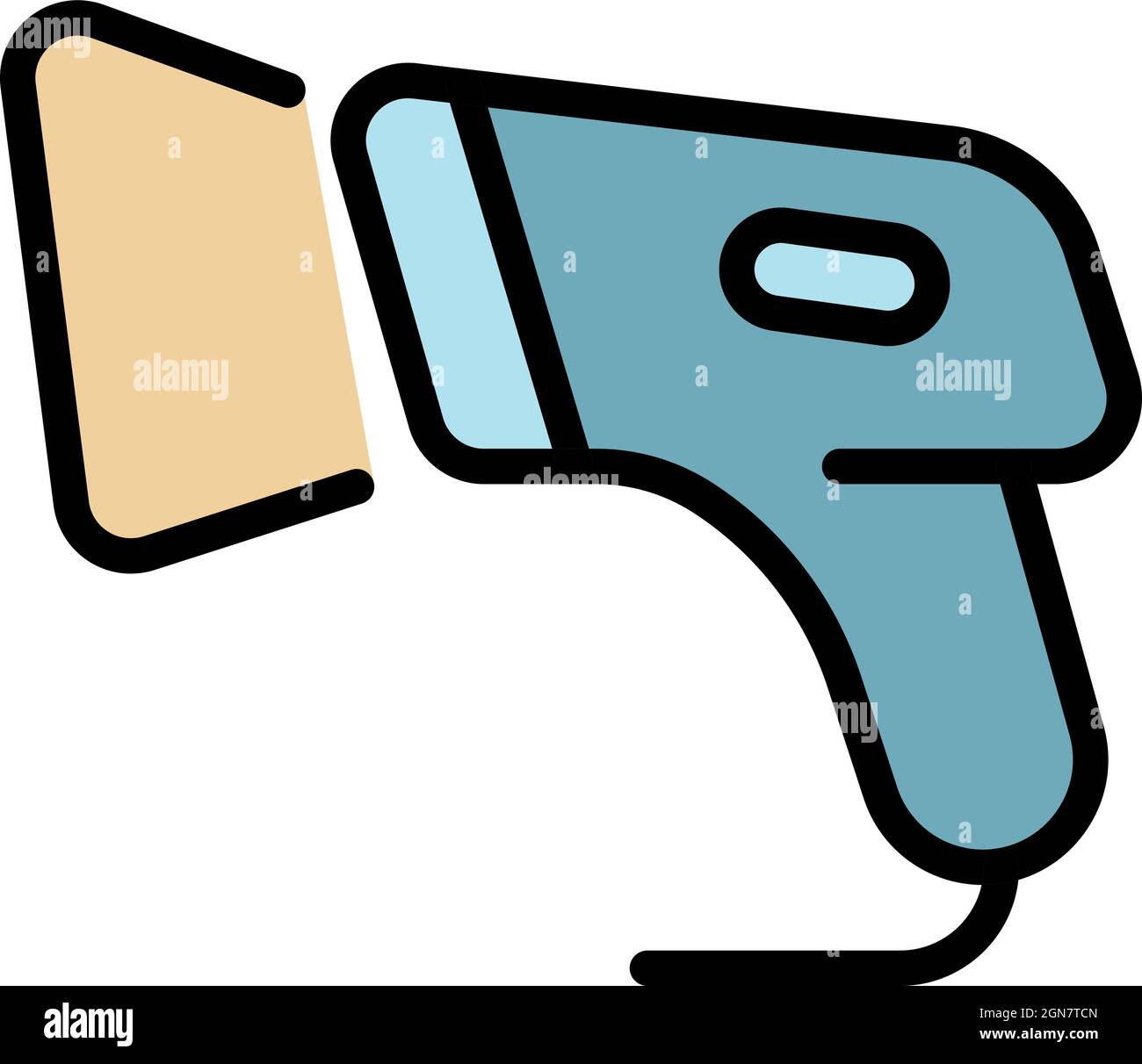Warehouse barcode scanner icon. Outline warehouse barcode scanner ...