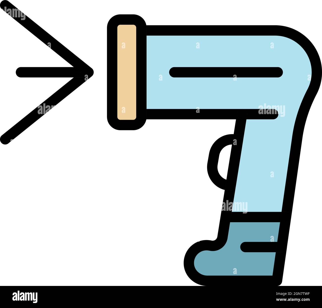 Cashier barcode scanner icon. Outline cashier barcode scanner vector ... Cashier barcode scanner icon. Outline cashier barcode scanner vector ...