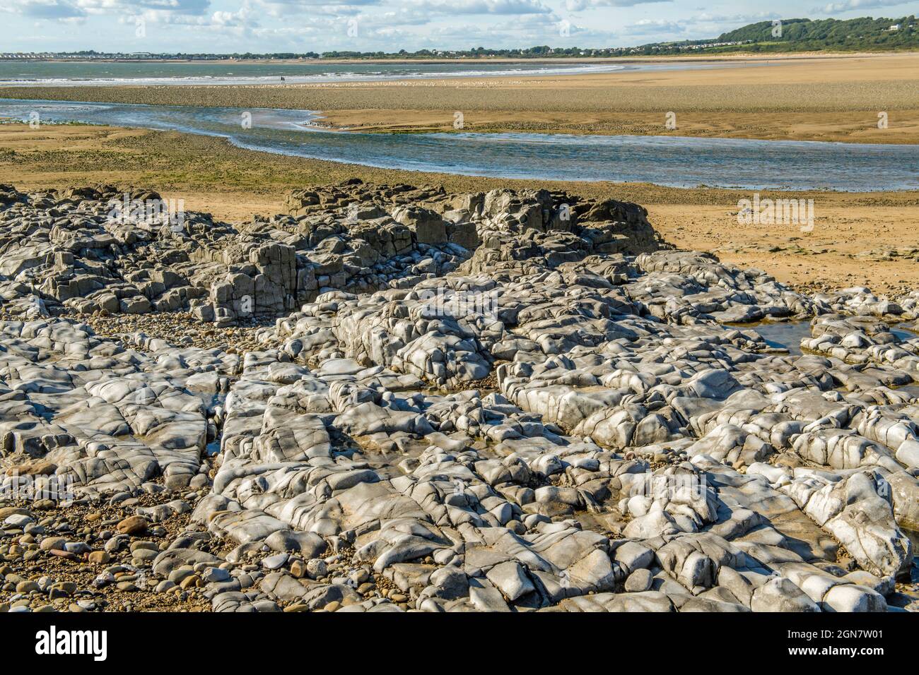 The River Ogmore Easuary at Ogmore by Sea South Wales Stock Photo - Alamy