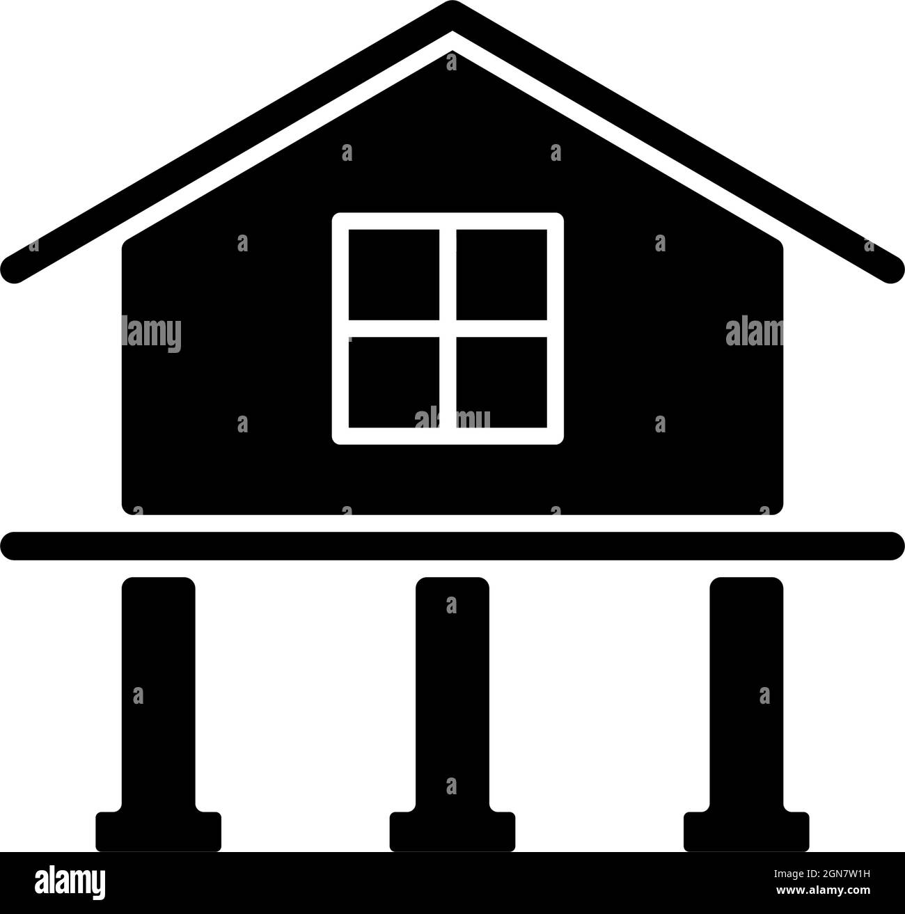 Strength and stability black glyph icon Stock Vector Image & Art - Alamy