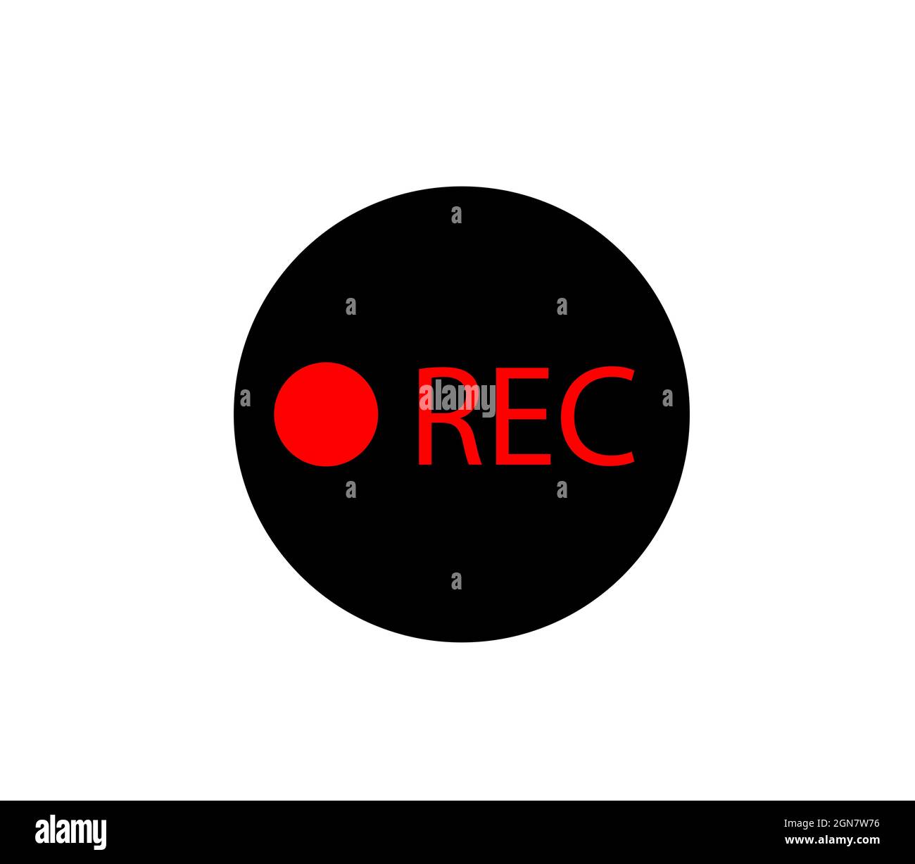 Round rec logo isolated on white background Stock Vector Image & Art ...