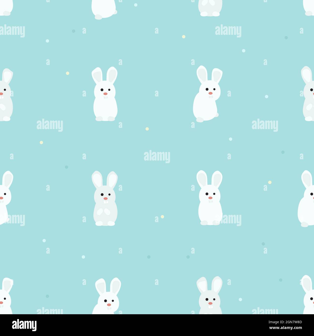 White rabbits - vector background Stock Vector Image & Art - Alamy