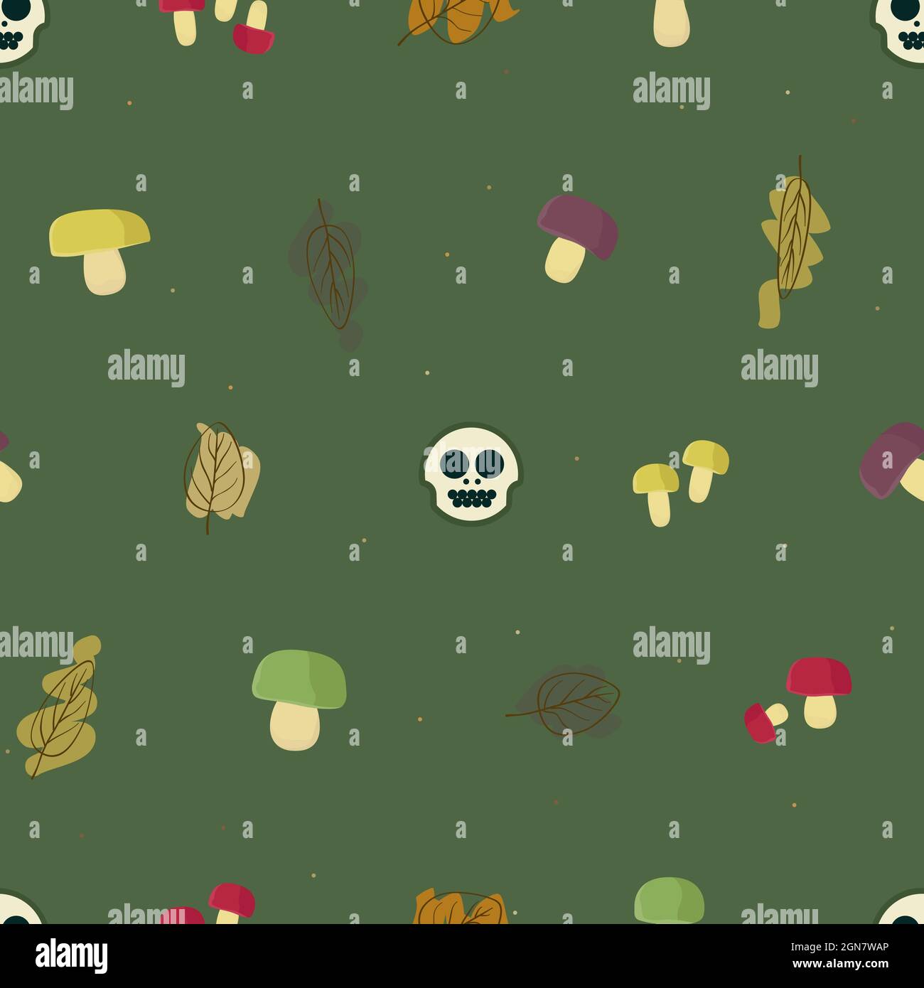 Poisonous mushrooms - forest theme background Stock Vector Image & Art ...