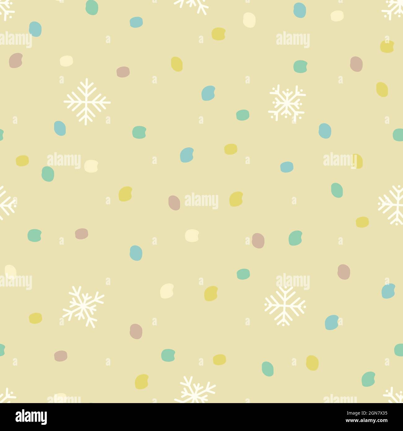 Snowflake and colorful dots - vector background Stock Vector Image ...