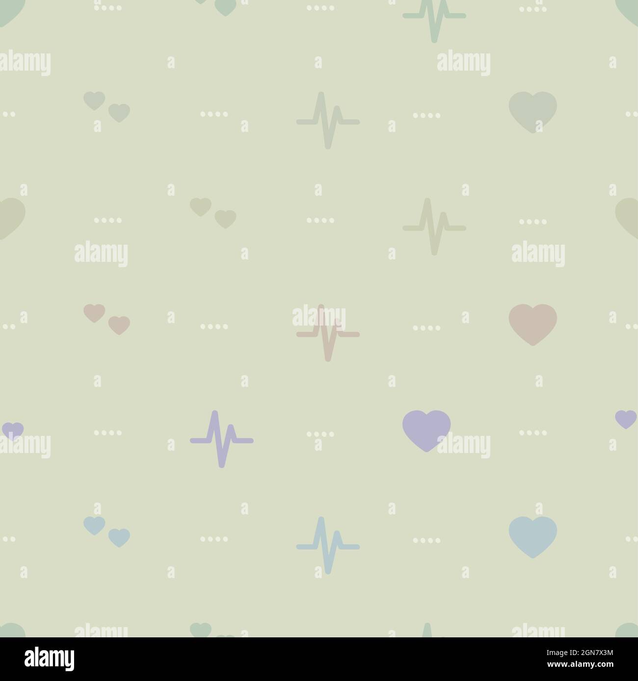 Heart and heart rate symbol - vector background Stock Vector Image ...