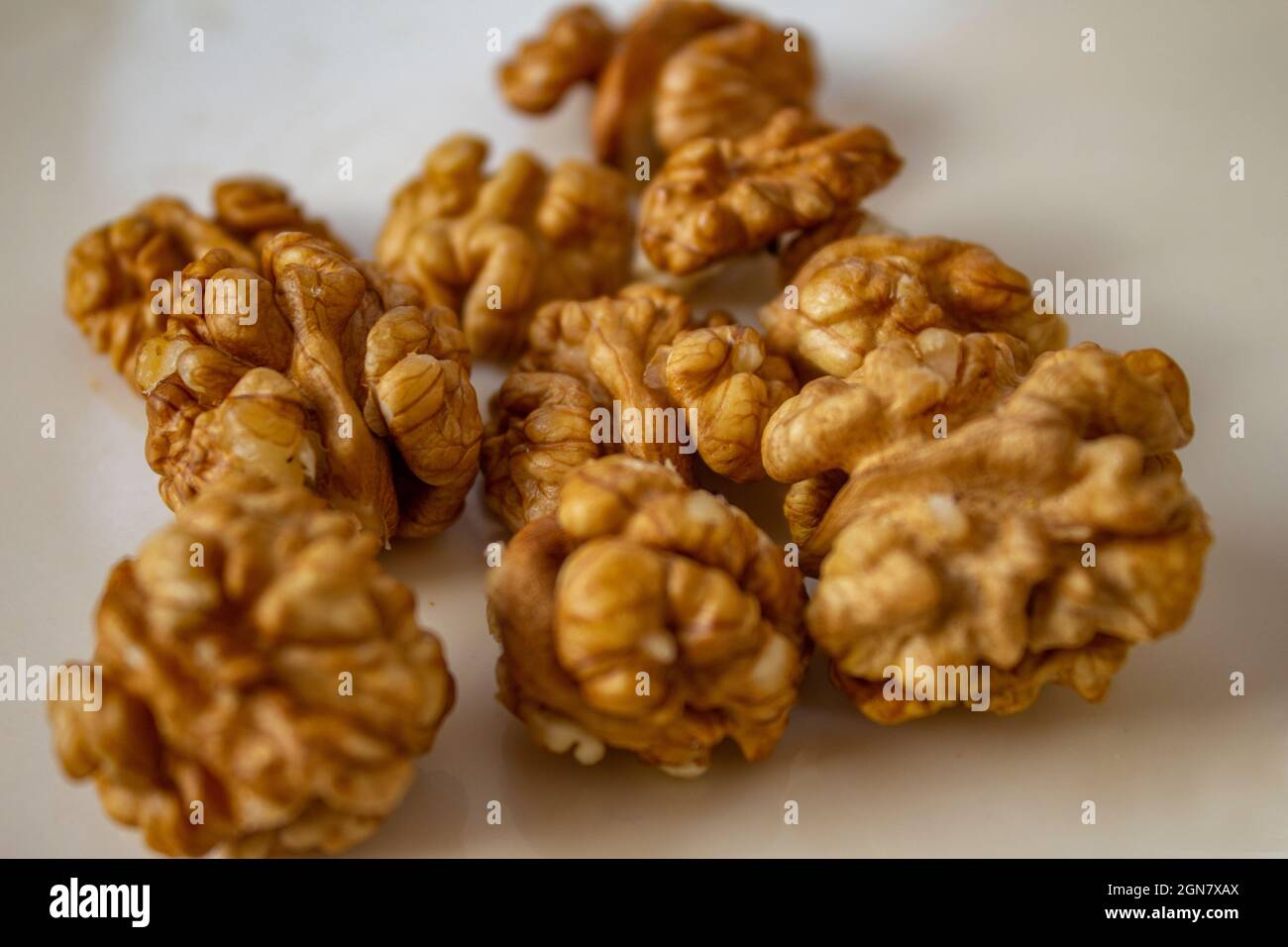 whole walnut dry fruit isolated on white background Stock Photo - Alamy