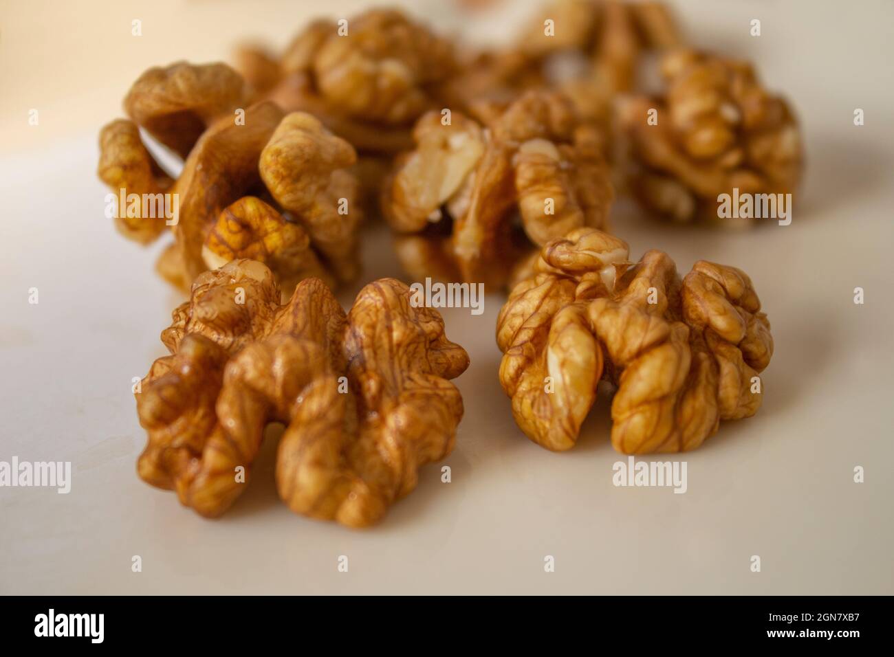 whole walnut dry fruit isolated on white background Stock Photo - Alamy