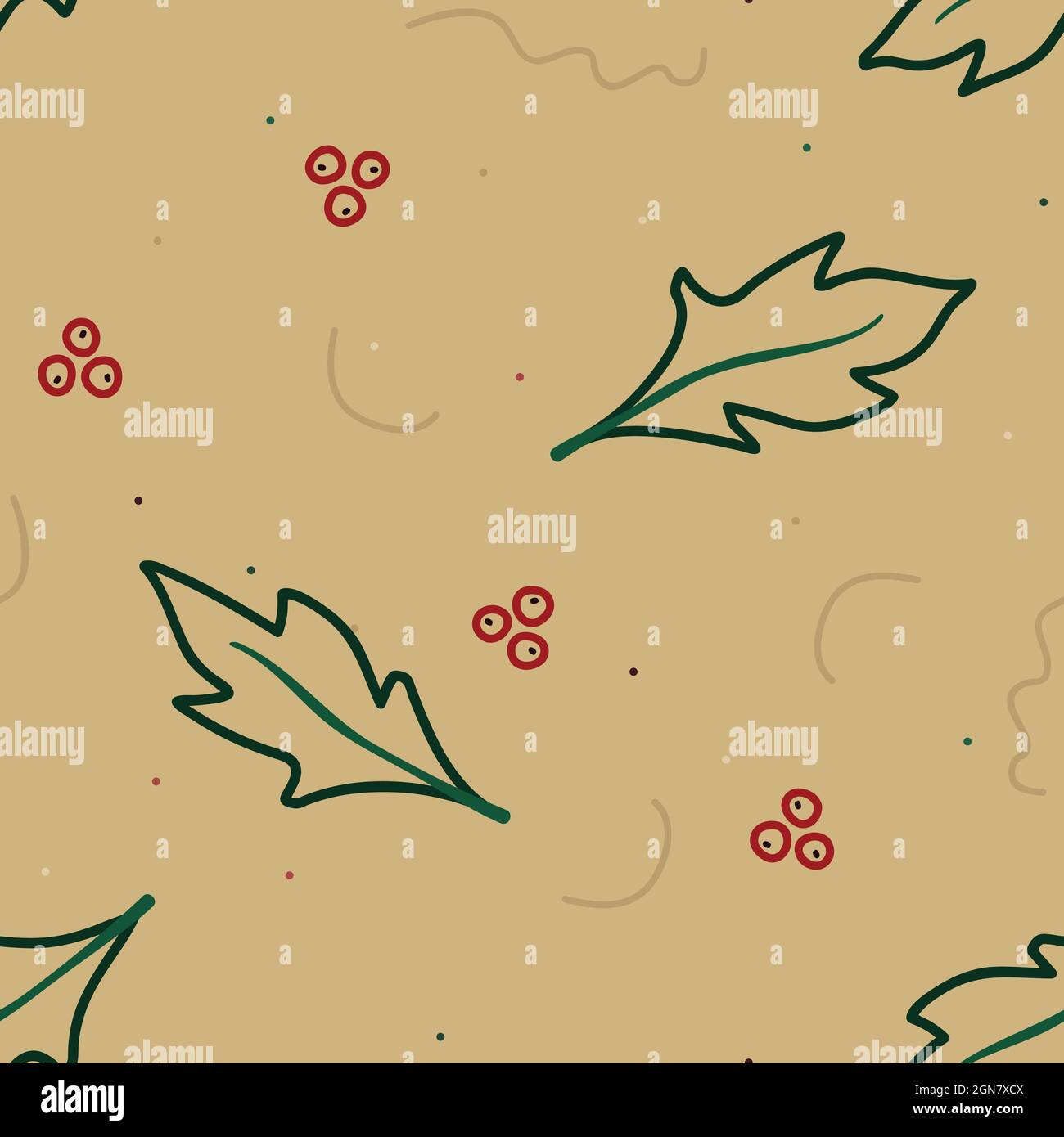 Outline holly tree - vector background Stock Vector Image & Art - Alamy