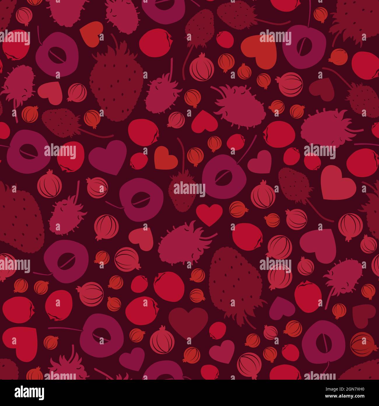Heart raspberry Stock Vector Images - Alamy
